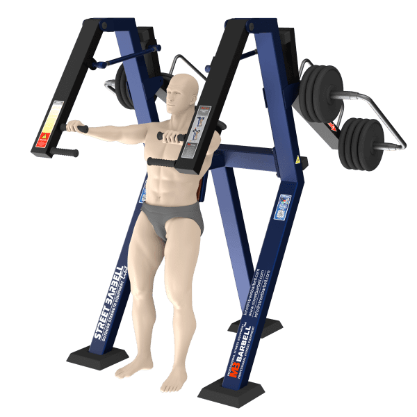 standing chest press exercise